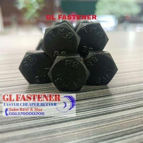 Jual Baut Mur Baja M X Htb Grade Kunci Full Drat P Ft Di Seller Gl Fastener