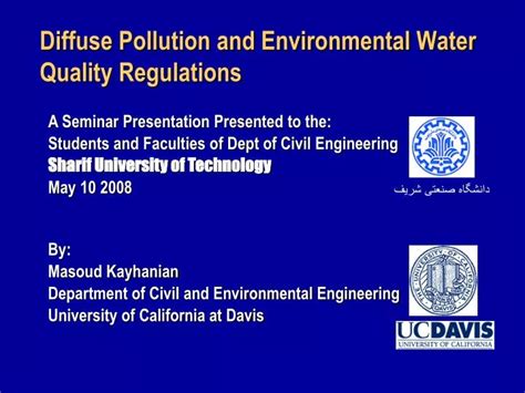 Ppt Diffuse Pollution And Environmental Water Quality Regulations Powerpoint Presentation Id