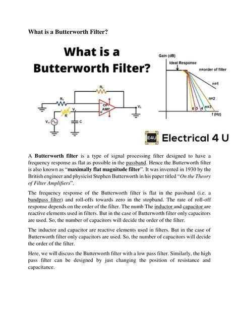 Ppt What Is A Butterworth Filter Powerpoint Presentation Free Download Id 13086671