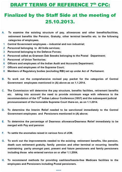 M A Audits And Academi Draft Terms Of Reference 7 Th Cpc As Finalised By Staff Side Jcm