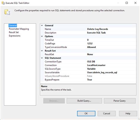 Sql Ssis Package To Loop Through Databases To Find A Table And Delete