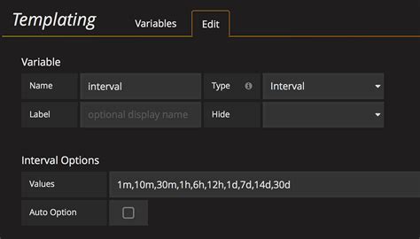 template variable type interval does not have any effect grafana