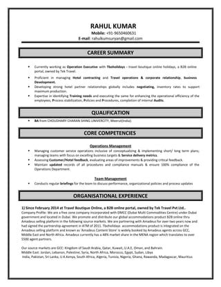 Rahul CV PDF