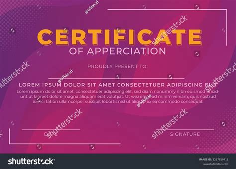 Certifcate Template Design Vector Image Stock Stock Vector Royalty
