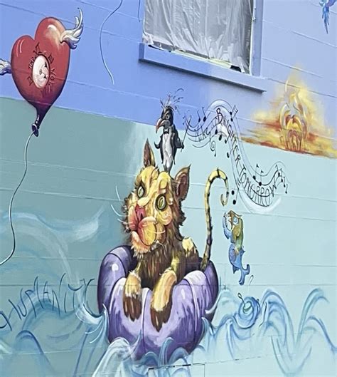 Chicago Mural Laura Junges Lake View Mural Features An Octopus