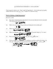 Oscilloscope Questions Pdf QUESTIONS FOR EXPERIMENT OSCILLOSCOPE These Questions