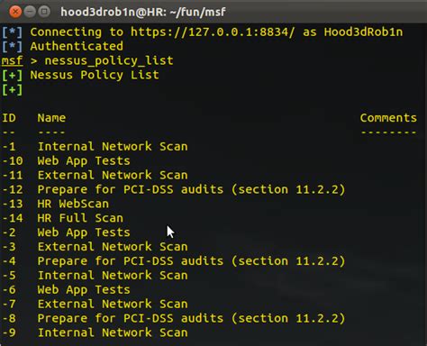 Kaotic Creations Nessus Part Ii Integration With Metasploit