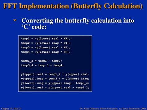 Ppt Efficient Implementation Of Fast Fourier Transform Fft