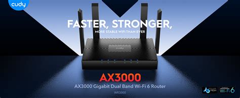 Cudy Wr3000 Ax3000 Dual Band Wi Fi 6 Mesh Router 160mhz Mu Mimo Ofdma Wireguard Openvpn
