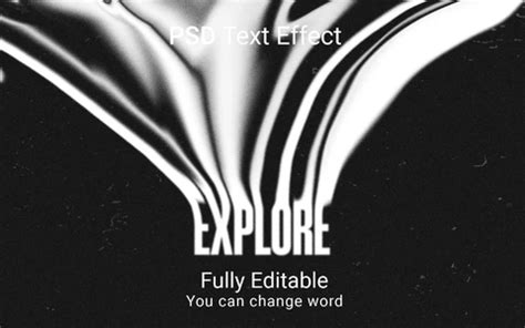 Explore Font Style Effect Photoshop PREMIUM PSD File