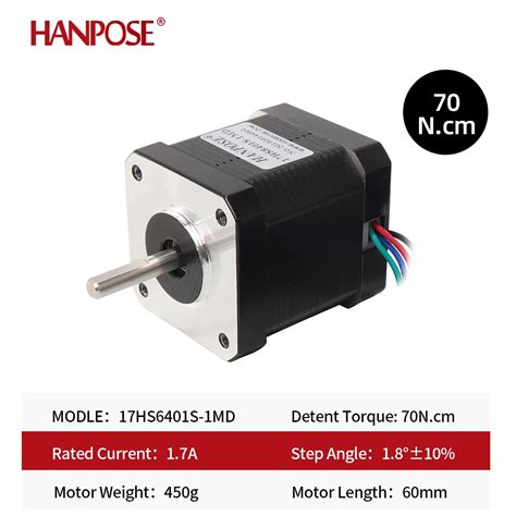 Nema17 Stepper Motor High 60mm Torque 70n Cm Nema17 Kit Cnc 17hs6401s 1md For 3d Printer Monitor