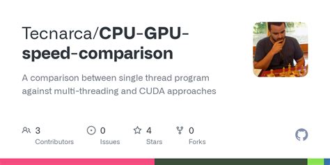 Github Tecnarcacpu Gpu Speed Comparison A Comparison Between Single