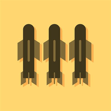 벡터 플랫 아이콘 디자인 컬렉션 군사 폭탄 Eps Ai Uidownload