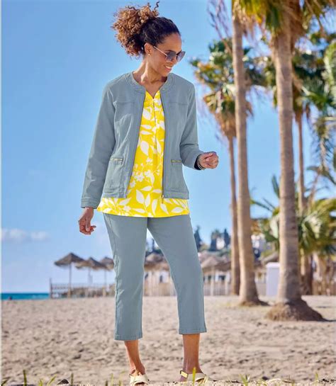 Womens Summer Cropped Jeggings Blue Atlas For Men