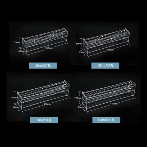 Custom Acrylic Test Tube Holder Rack For Centrifuge Tubes Clear