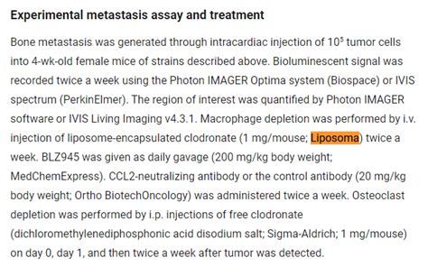 Jem期刊巨噬细胞促进乳腺癌细胞骨转移模型巨噬细胞清除解决方案 靶点科技（北京）有限公司