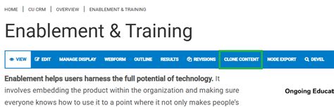 Drupal Content Creation University Of Colorado