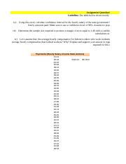 M Xlsx Assignment Question S For Module Guideline The Table Below Shows Hourly Salary Data
