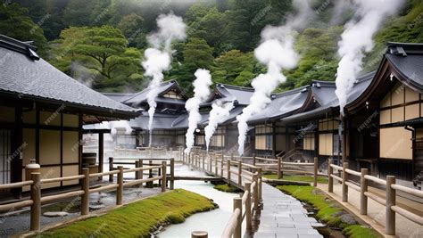 Openair Bath Hot Spring Hot Spring Japan Travel Japanese Relax Water