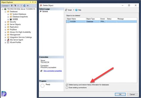 Configmgr Susdb Deletion Error Cannot Drop Database Susdb