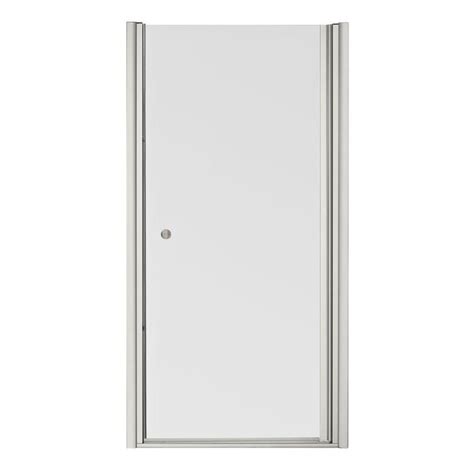 Kohler Fluence 37 34 In X 65 12 In Semi Frameless Pivot Shower Door In Matte Nickel With