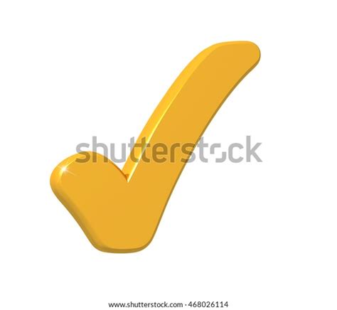 3d Rendering Tick Symbol Made Sparkling Stock Illustration 468026114