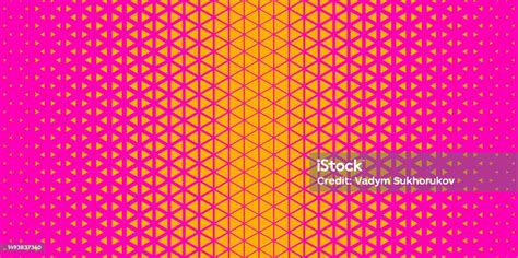 핑크 오렌지 하프톤 삼각형 패턴 추상적인 기하학적 그라데이션 배경 벡터 그림입니다 0명에 대한 스톡 벡터 아트 및 기타 이미지 0명 그라데이션 그래픽 프린트 Istock