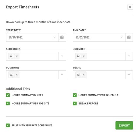 Exporting Timesheets When I Work Help Center