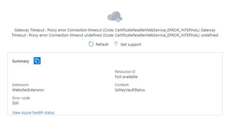 Azure App Service Certificates Error On Importing Into Key Vault