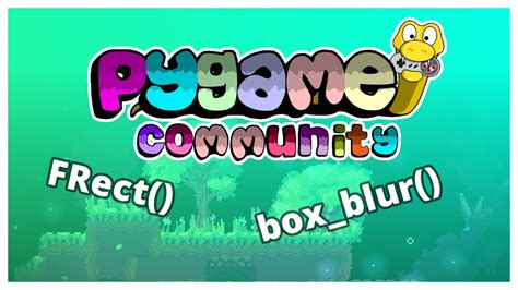 Pygame Ce Better And Faster Youtube