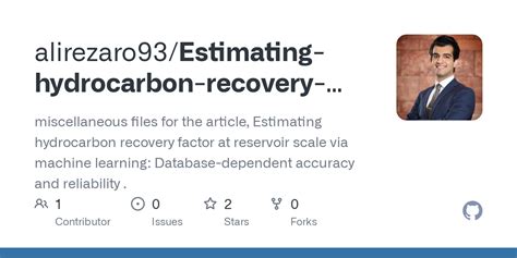 Github Alirezaro93 Estimating Hydrocarbon Recovery Factor At Reservoir Scale Via Machine