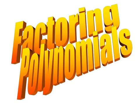 PPT Factoring PowerPoint Presentation Free Download ID