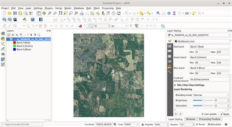 Qgis Creating An Ndvi Image In Qgis North River Geographic Systems Inc