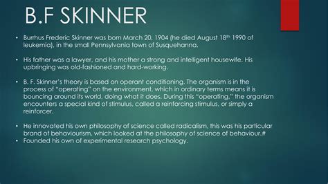 Skinner Theory Principles At Frank Crawford Blog