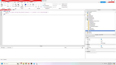 I Was Under The Impression That Absolutely No Scripts Are Supposed To Run While In Serverstorage