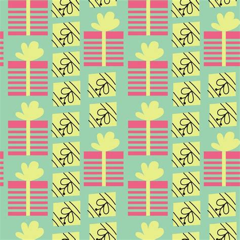 Boxes With Gifts Seamless Pattern Vector Illustration Vector Art At Vecteezy
