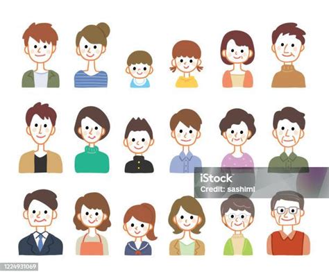 각기 다른 연령대의 사람들의 일러스트 남자에 대한 스톡 벡터 아트 및 기타 이미지 남자 20 24세 20 29세 Istock