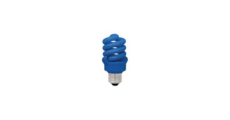 TCP 48913BL Single 13 Watt Blue T2 Medium E26 Compact Fluorescent Bulb 2700K Ferguson Home