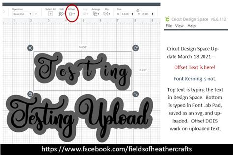 Fields Of Heather Offset Text Has Arrived In Design Space
