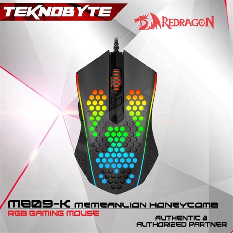 Redragon M809 K Memeanlion Honeycomb Rgb Wired Gaming Mouse Lazada Ph