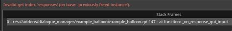 error and issues when just responses · issue 95 · nathanhoad godot dialogue manager · github