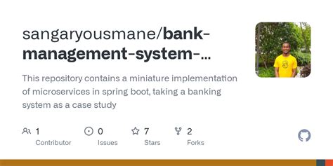 Bank Management System Microservicereadmemd At Main · Sangaryousmanebank Management System