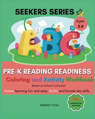 Pre K Reading Readiness Coloring And Activity Workbook By Kimberly