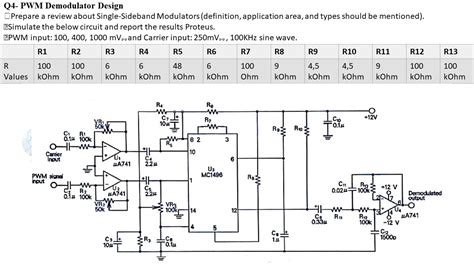 Q PWM Demodulator Design Prepare A Review About Chegg Com