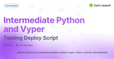 Video Mox Favs Testing Deploy Script Intermediate Python And Vyper
