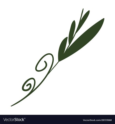 Isolated Leaf Icon Design Royalty Free Vector Image