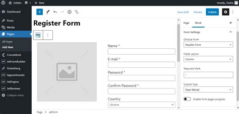 Jetformbuilder Plugin Wordpress Register Form Creation Crocoblock