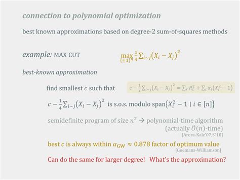 Ppt Unique Games Conjecture And Polynomial Optimization Powerpoint Presentation Id4853950