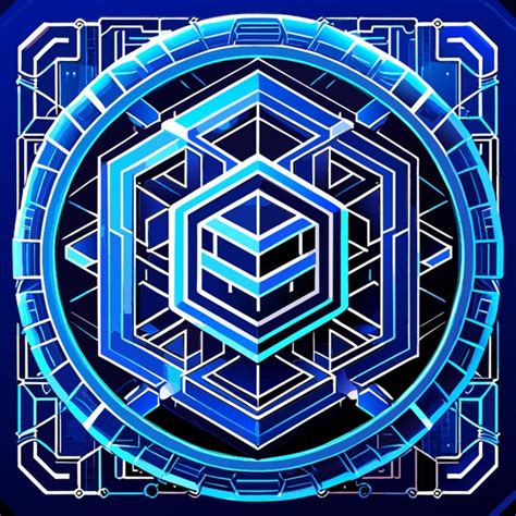 파란색 회로 디지털 회로 프레임 스 ⁇ 어 릴리프 Qr 바 구 ⁇ 터 그림 프리미엄 Ai 생성 벡터