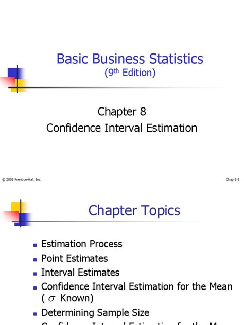 Confidence Interval Estimation Pdf Confidence Interval Sample Size Determination